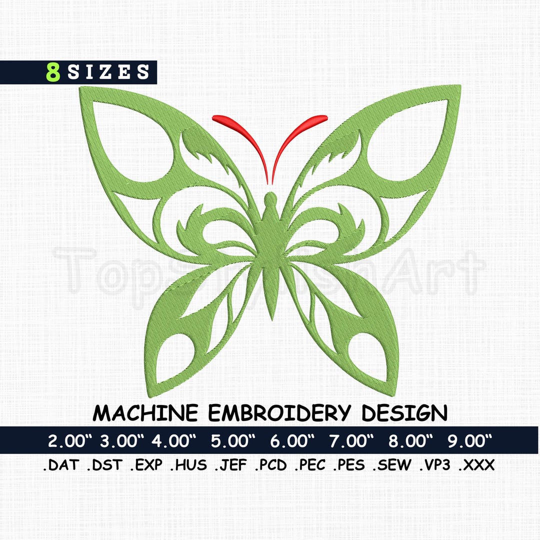 Mini Butterfly Machine Embroidery, Beautiful Butterfly Embroidery, Lite ...