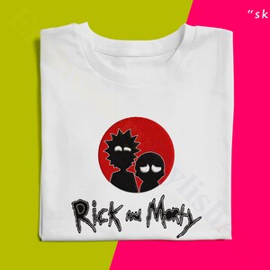 Rick and Morty Embroidery Design File Anime Digitizing Embroidery Rick ...