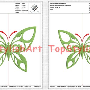 Mini Butterfly Machine Embroidery, Beautiful Butterfly Embroidery, Lite ...