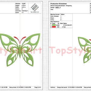 Mini Butterfly Machine Embroidery, Beautiful Butterfly Embroidery, Lite ...