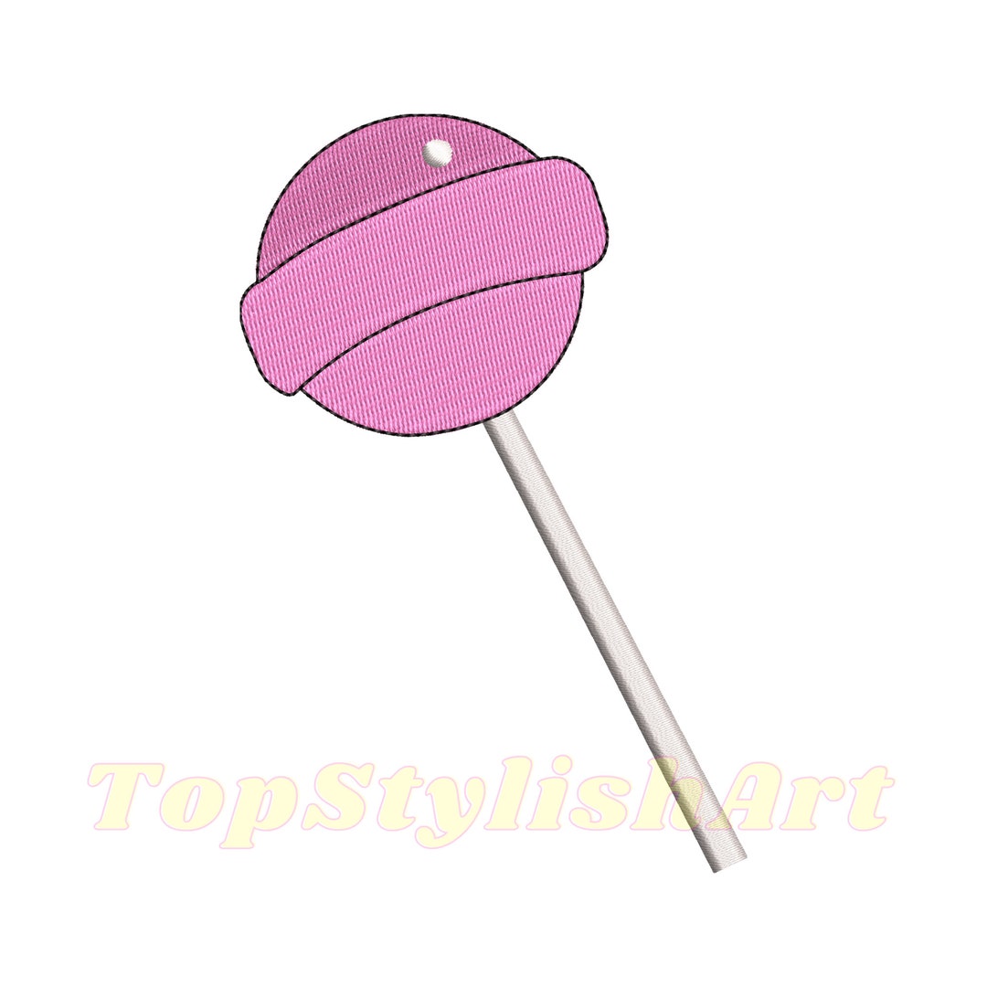Lollipop Embroidery Design | Sweet Treat Digitized Pattern | Colorful ...
