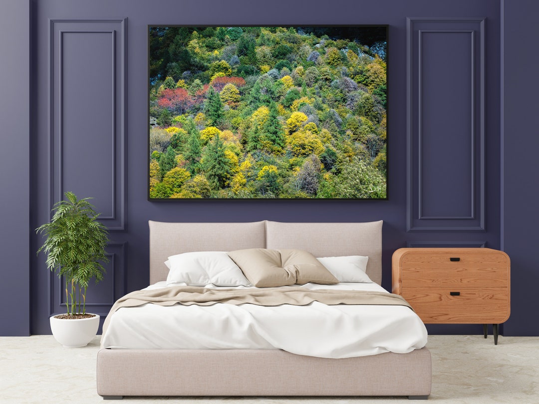Trees, Mountain Artwork, Mountain and Trees, Mountain Fine Art ...