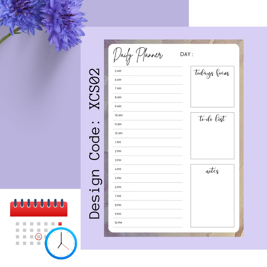 Premium Daily Planner Printable Planner the Perfect Tool - Etsy