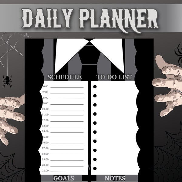 Wednesday Addams Calendar - Etsy