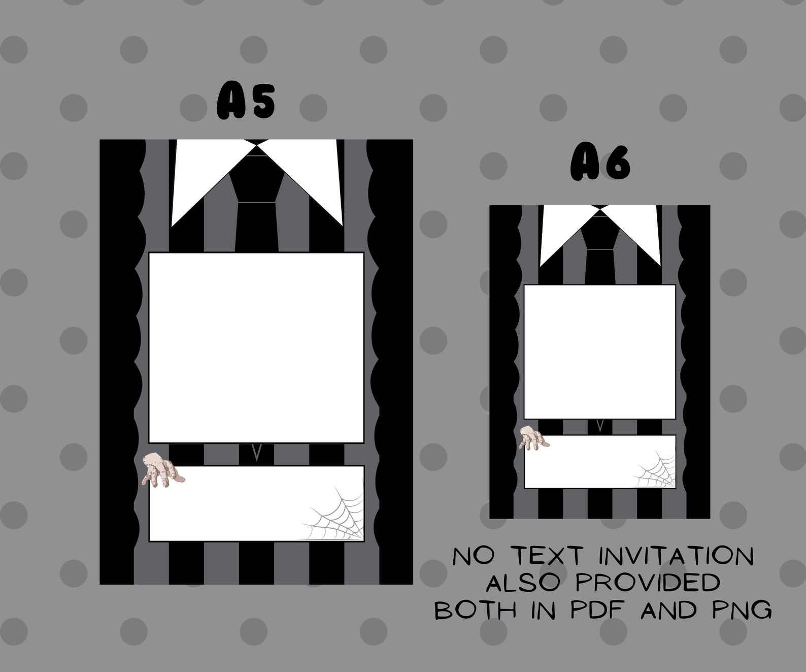 Wednesday Birthday Invitation Template, Addams Family Party Invitation ...