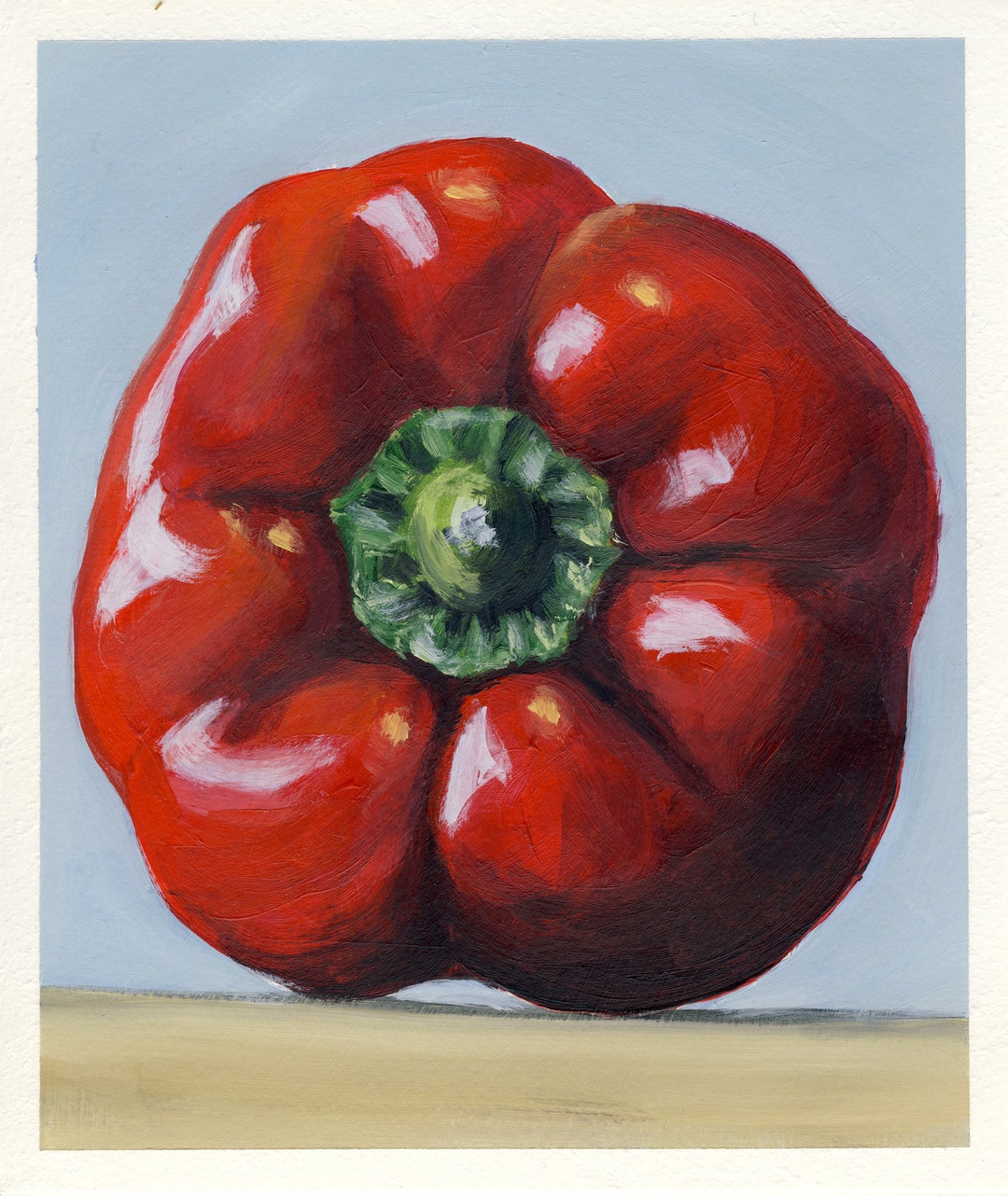 Paprika, Original Painting on Cardboard, 17 X 20 Cm, 221-2018 - Etsy