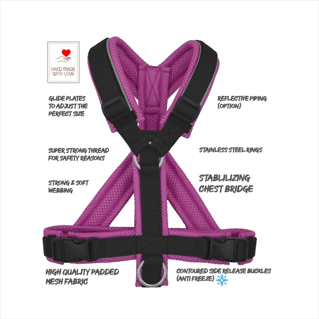 MESH Dog Harness Padded Harness for Dogs Select Between 40 - Etsy