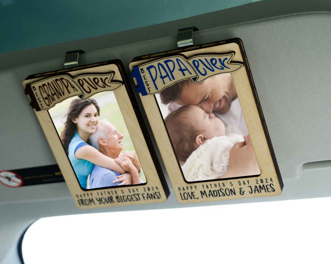 Best Dad Ever Sun Visor, Fathers Day Gift, Drive Safe Gift, Father's ...