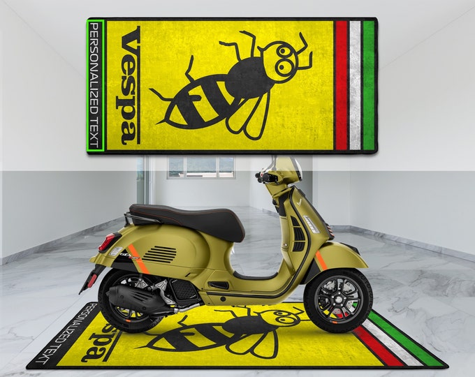 Personalised Vespa Scooters in Love Fine Art Print, Modern Decor ...
