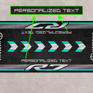 Yamaha R7 Motorcycle Personalized Rug Accesorries Floor Bottom Pit Mat ...