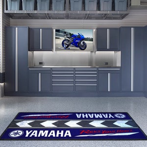 Yamaha Motorcycle Personalized Rug Accesorries Floor Bottom Pit Mat ...