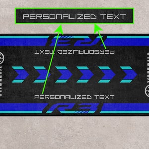 Yamaha R3 Motorcycle Personalized Rug Accesorries Floor Bottom Pit Mat ...