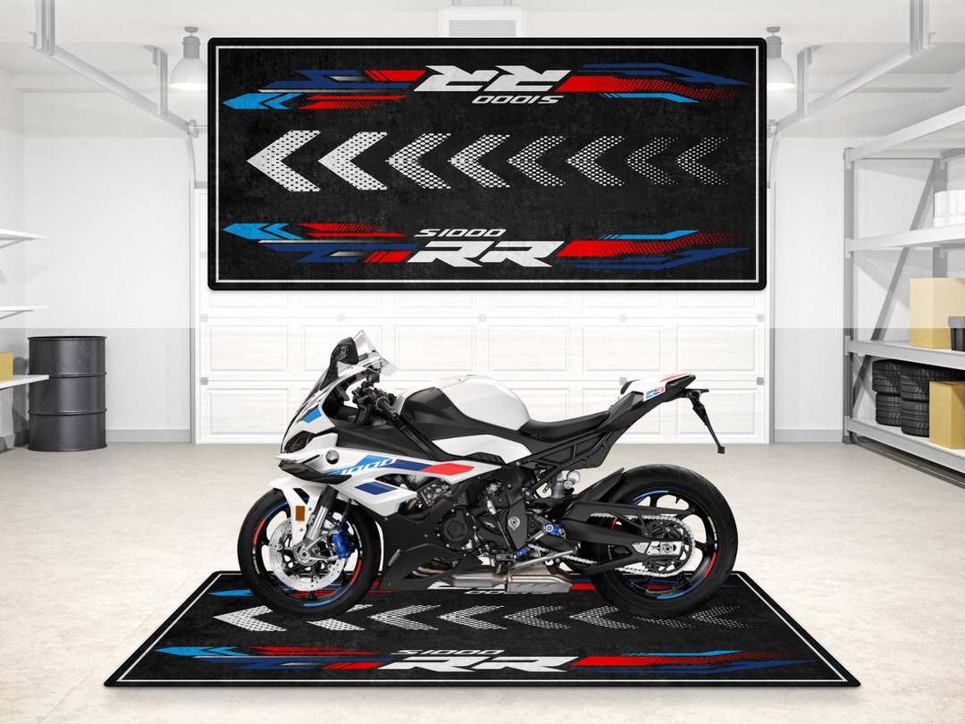 Design for S1000RR Personalized Pit Mat Motorcycle Floor Bottom Rug ...