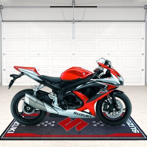 Suzuki Motorsport Personalized Rug Motorcycle Floor Bottom Pit Mat ...