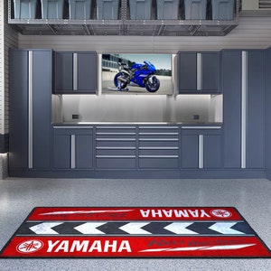 Yamaha Motorcycle Personalized Rug Accesorries Floor Bottom Pit Mat ...