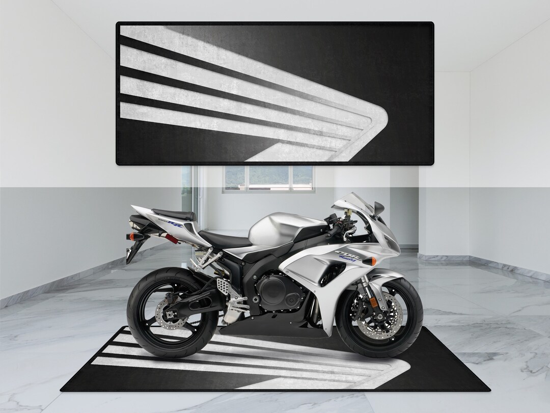 Motorcycle Personalized Rug Honda Accesorries Floor Bottom Pit Mat ...