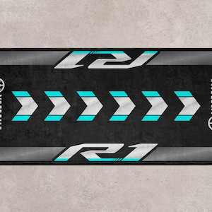 Yamaha R1 Motorcycle Personalized Rug Accesorries Floor Bottom Pit Mat ...