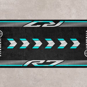 Yamaha R7 Motorcycle Personalized Rug Accesorries Floor Bottom Pit Mat ...
