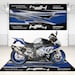 Yamaha R3 Motorcycle Personalized Rug Accesorries Floor Bottom Pit Mat ...