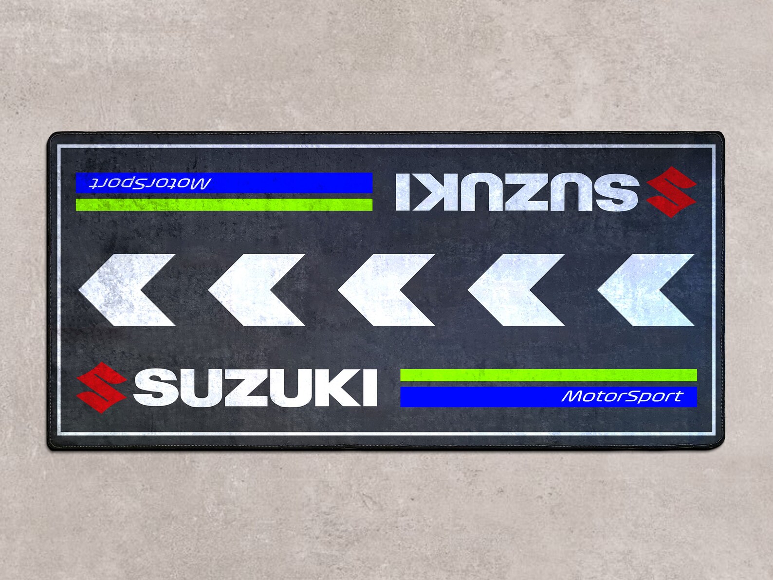 Suzuki Motorsport Personalized Rug Motorcycle Floor Bottom Pit Mat ...