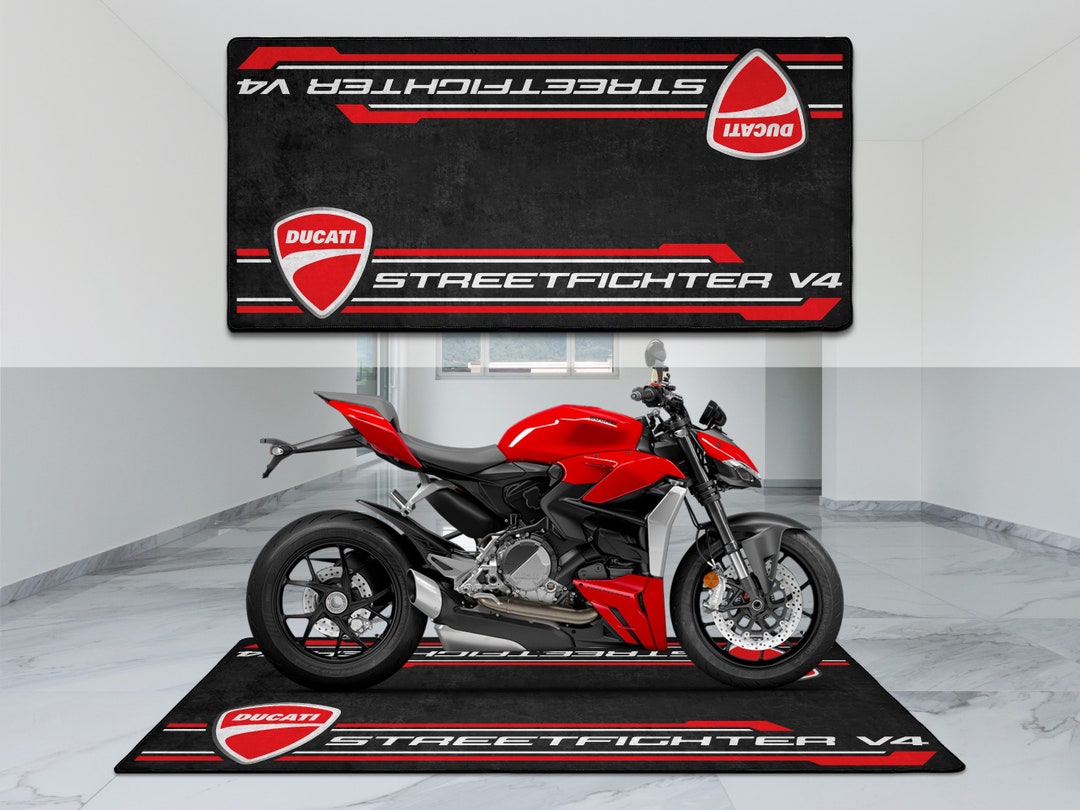 Ducati Streetfighter V4 Personalized Rug Motorcycle Floor Bottom Pit ...