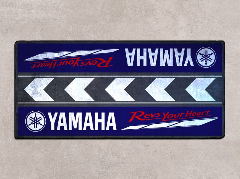 Yamaha Motorcycle Personalized Rug Accesorries Floor Bottom Pit Mat ...