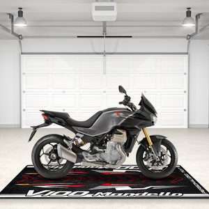 Moto Guzzi V100 Mandello Motorcycle Personalized Rug Floor Bottom Pit ...