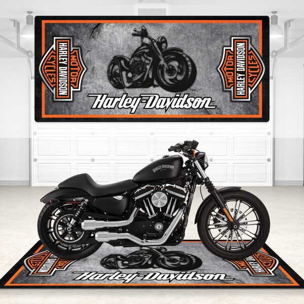 Harley Davidson Floor Mat - Etsy
