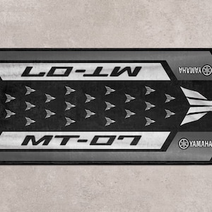 Yamaha MT-07 Motorcycle Personalized Rug Accesorries Floor Bottom Pit ...