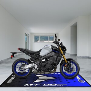 Yamaha MT-09SP Motorcycle Personalized Rug Accesorries Floor Bottom Pit ...