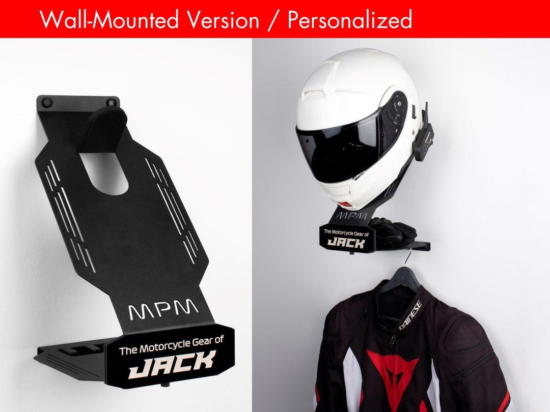 Stylish Motorcycle Metal Helmet Holders | Practical Wall & Desktop ...