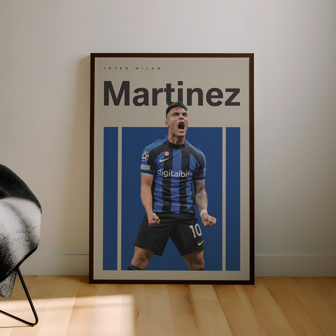 Martinez Poster - Inter Milan Poster - Inter Milan Wall Art - Inter ...