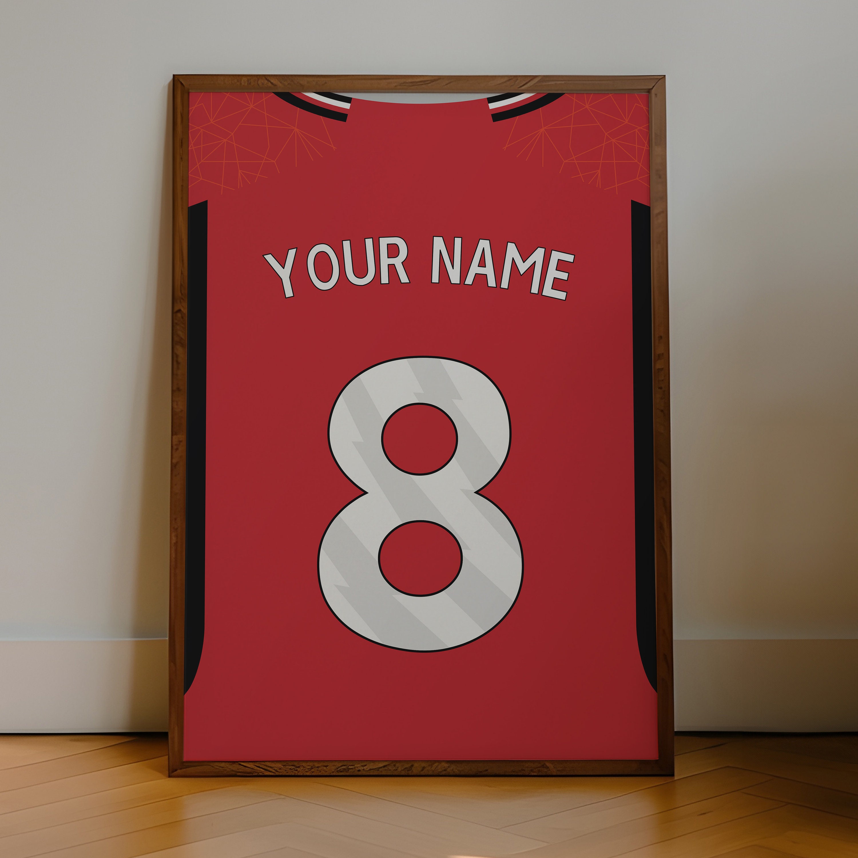 Custom Manchester United Print , Premier League Poster, Manchester ...
