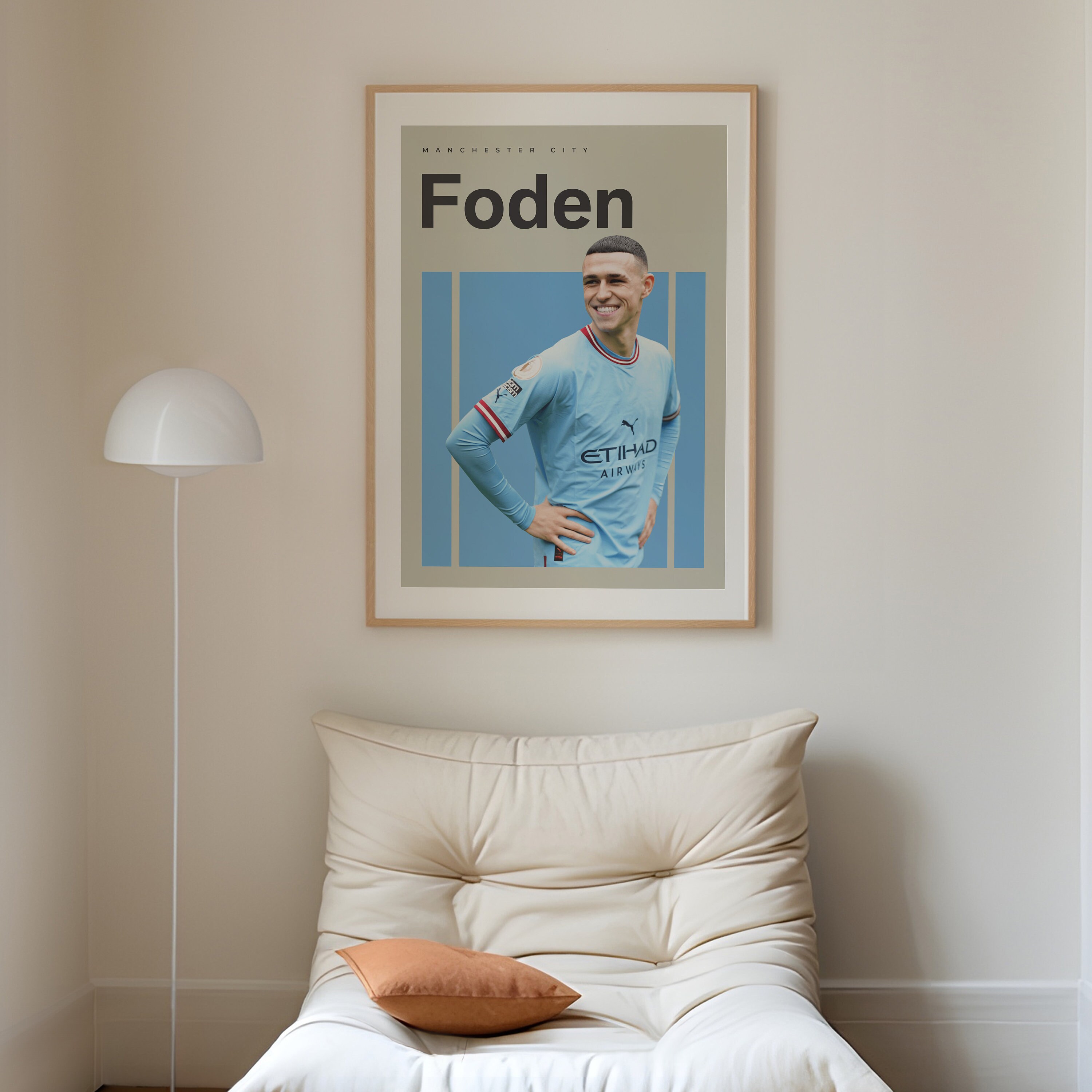 Foden Poster Manchester City Poster Manchester City Wall Art Manchester ...