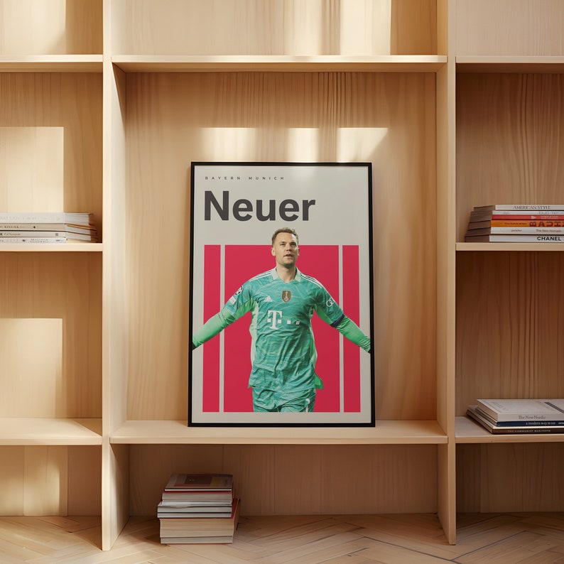 Manuel Neuer Poster - Bayern Munich Poster - Bayern Munich Wall Art ...