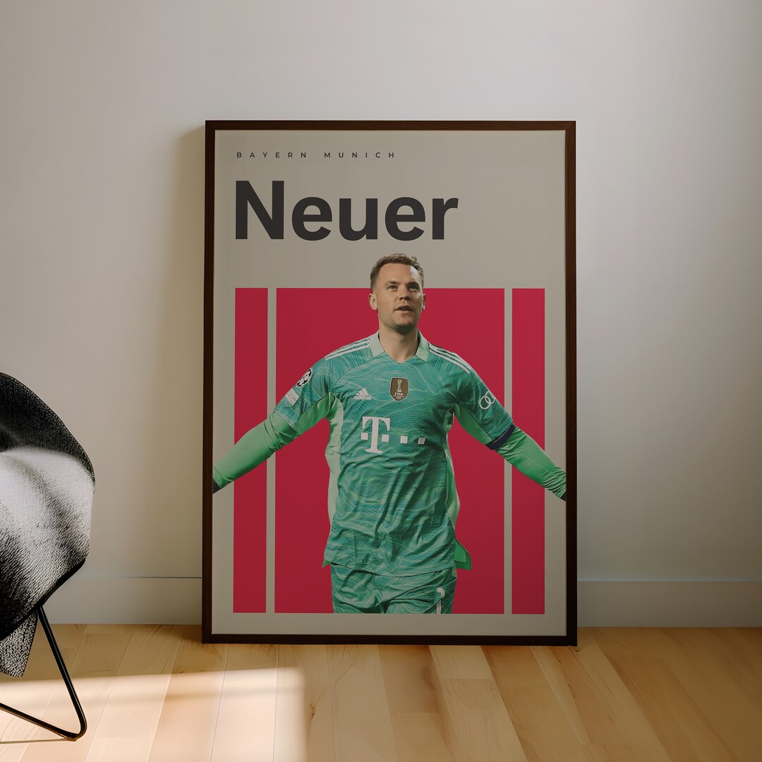 Manuel Neuer Poster - Bayern Munich Poster - Bayern Munich Wall Art ...