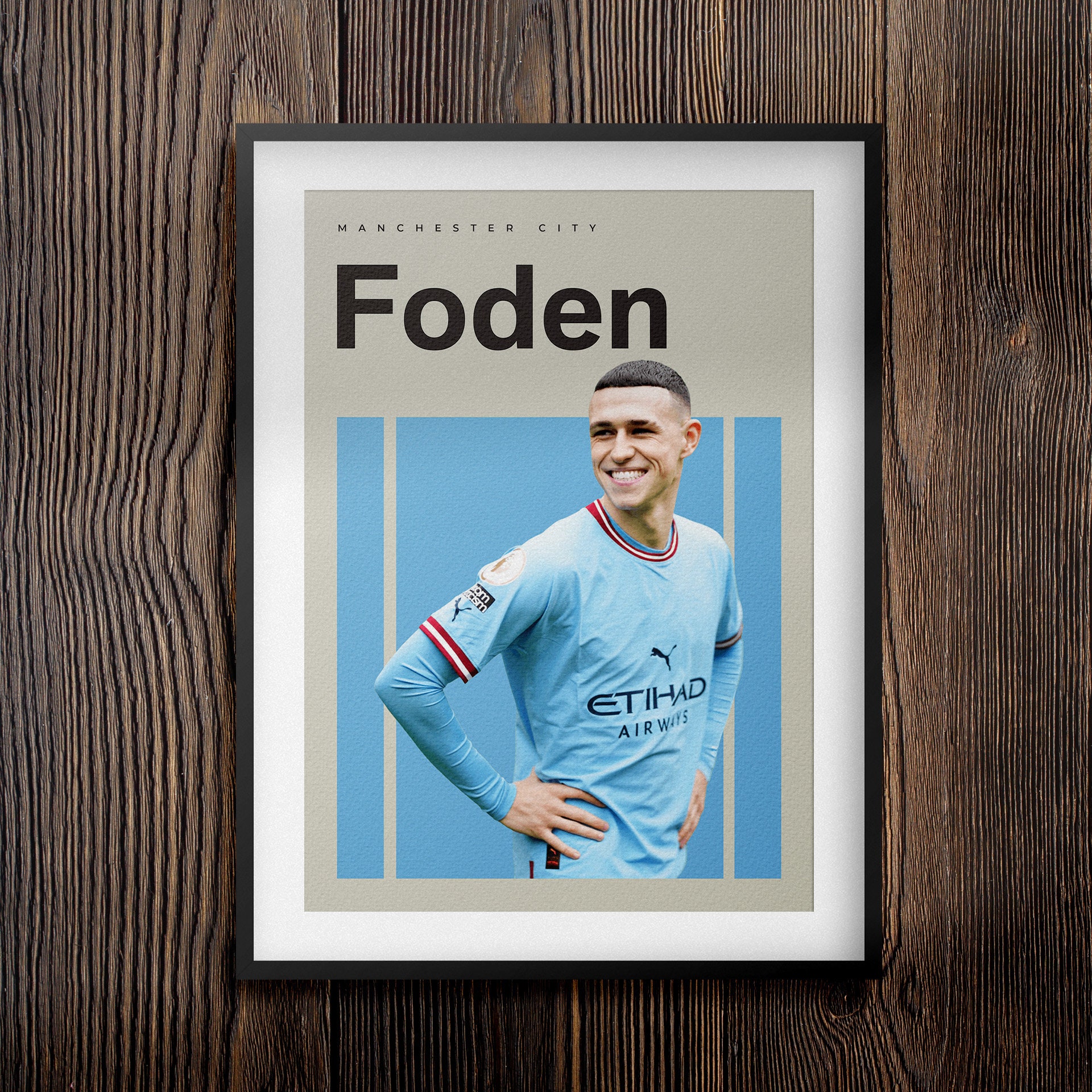 Foden Poster Manchester City Poster Manchester City Wall Art Manchester ...