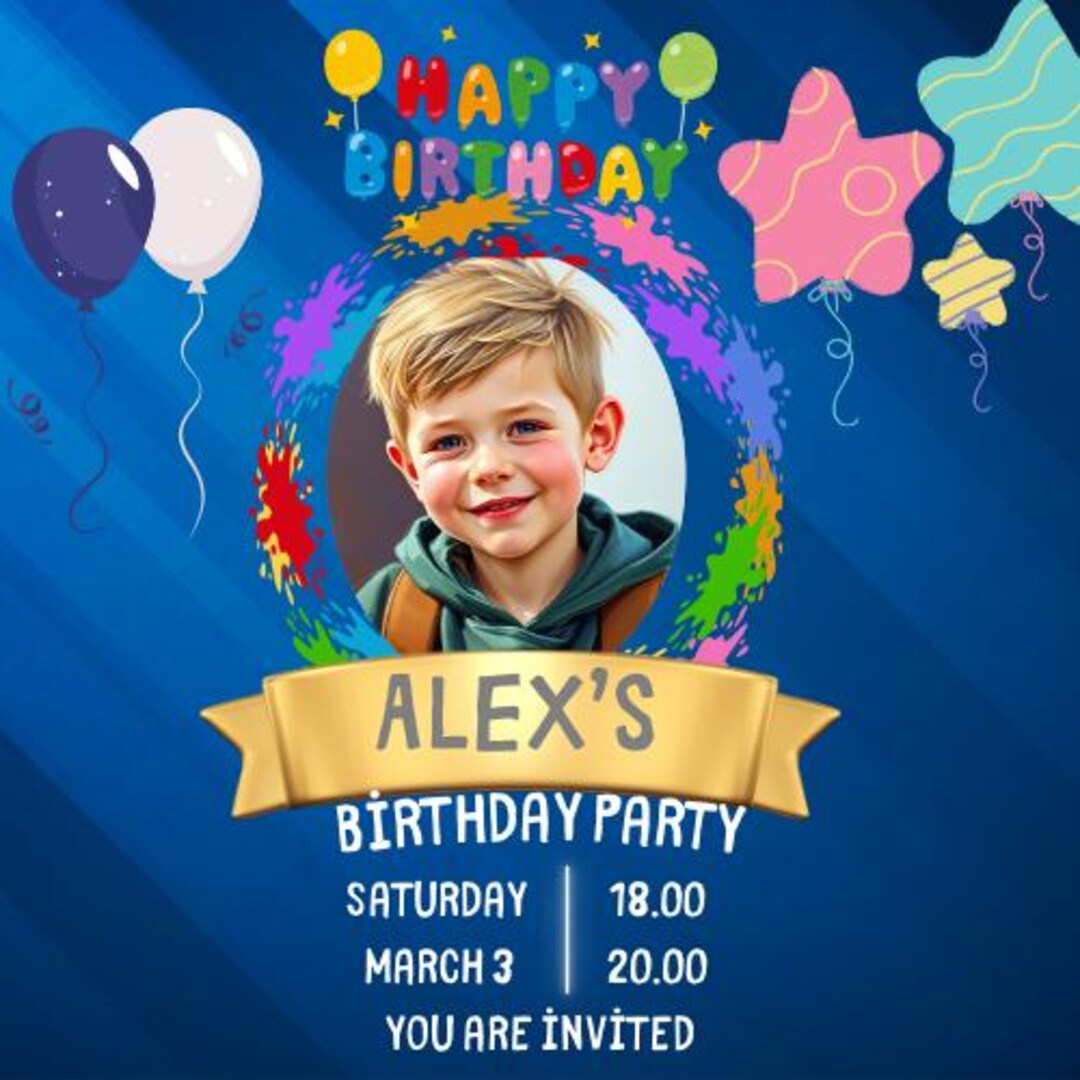 Design Your Own Birthday Card: Personalized Editable Card Buy, Click ...