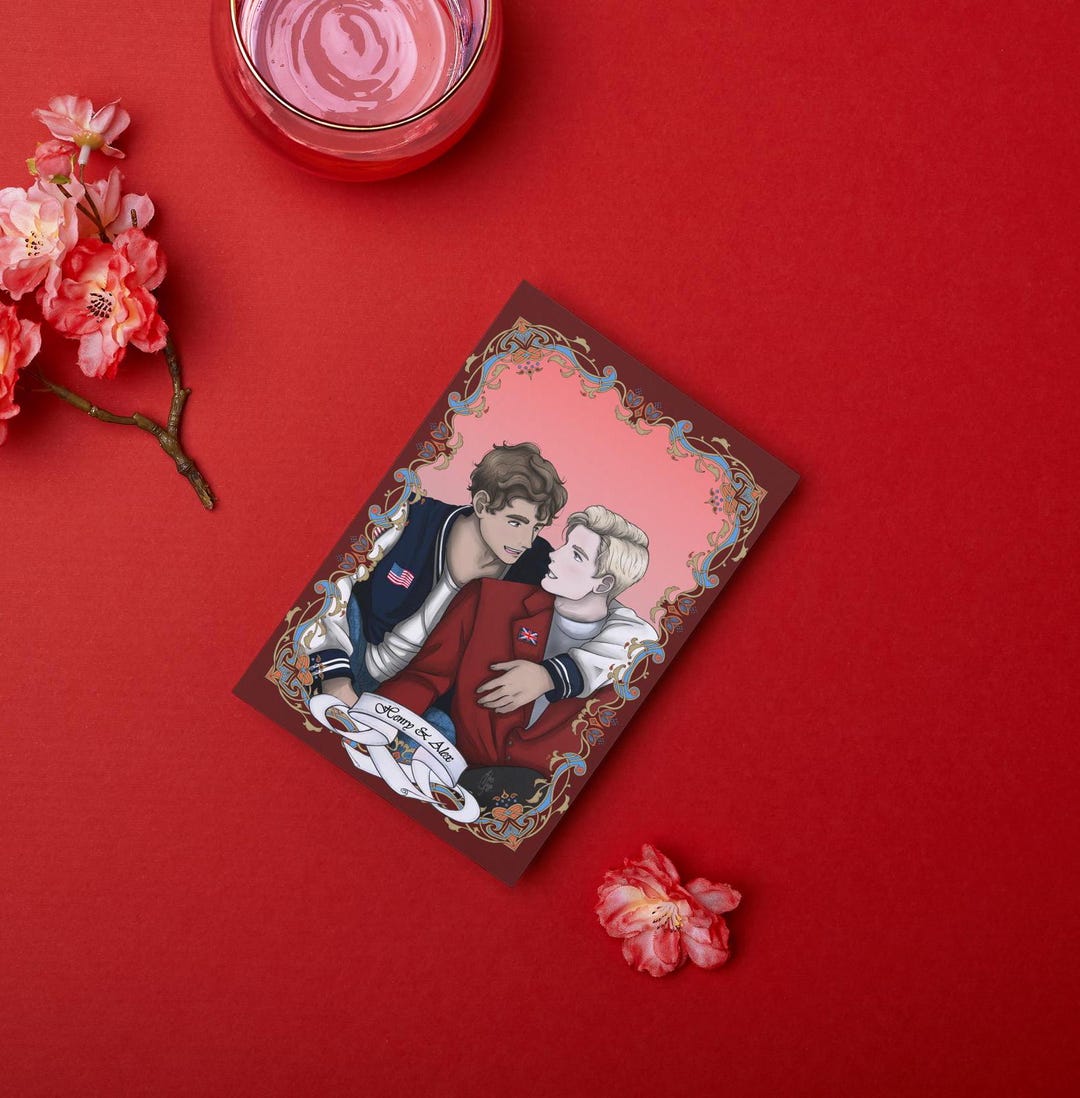 Red, White and Royal Blue Print My Dear Fing Prince Card - Etsy