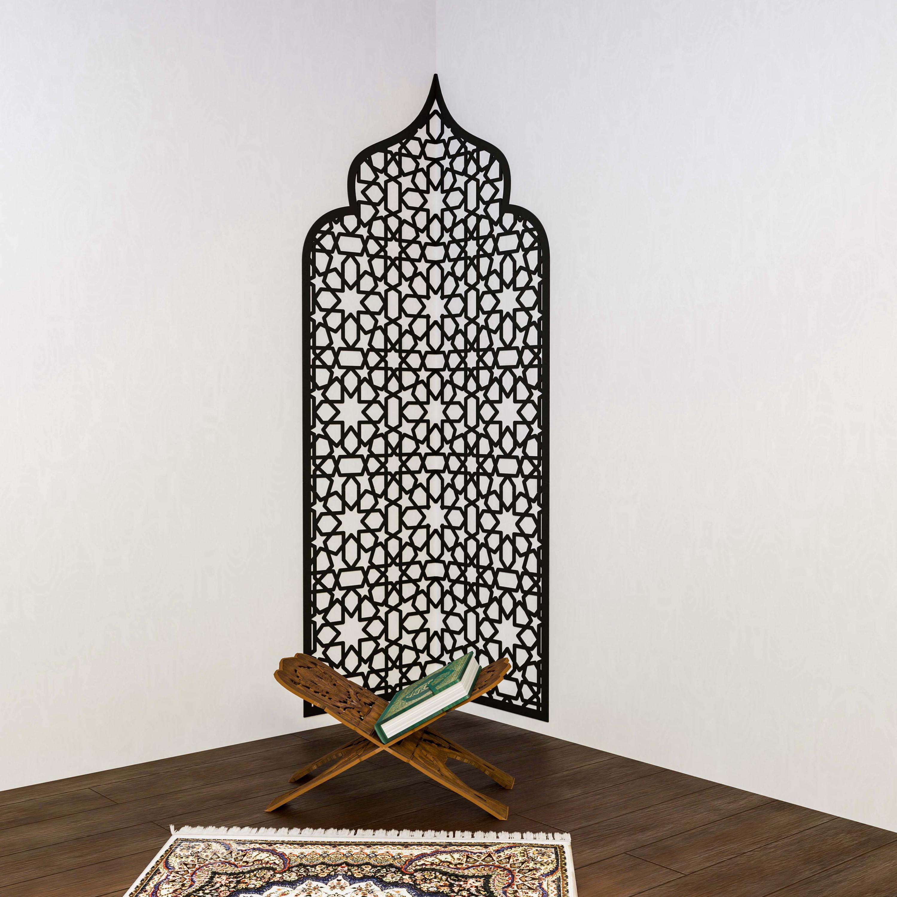 Wooden Mihrab Islamic Wall Art Mehraab for Prayer Room Decor Moroccan ...