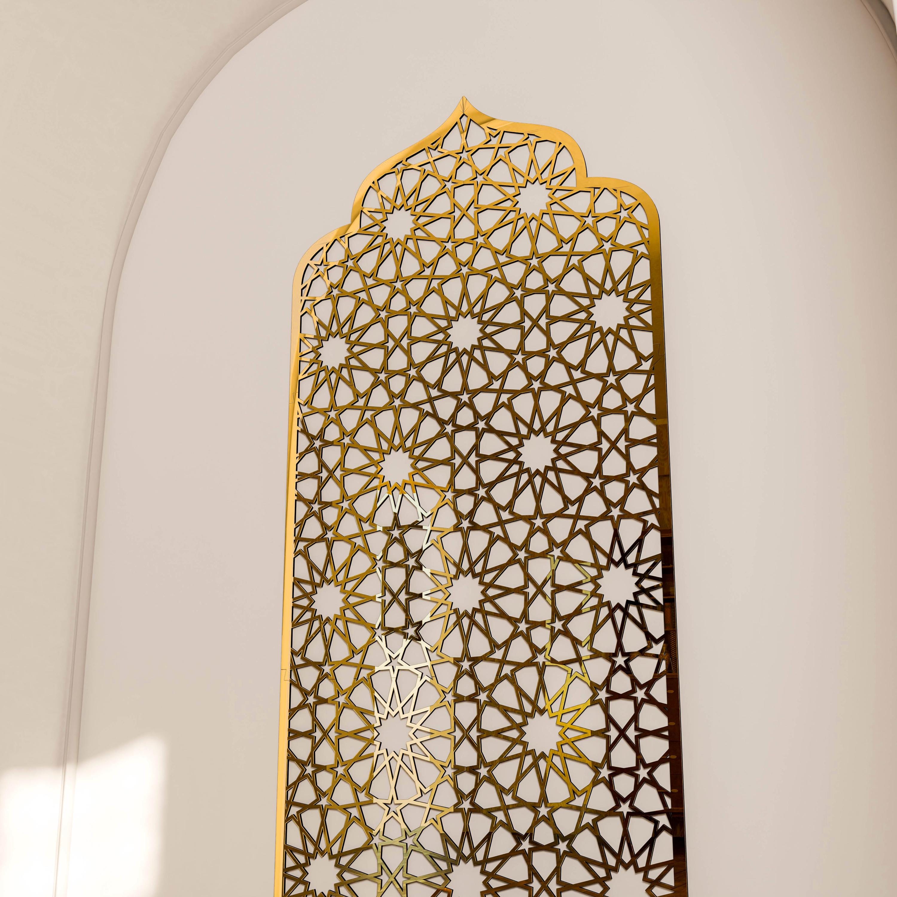 Wooden Mihrab Islamic Wall Art Mehraab for Prayer Room Decor Moroccan ...