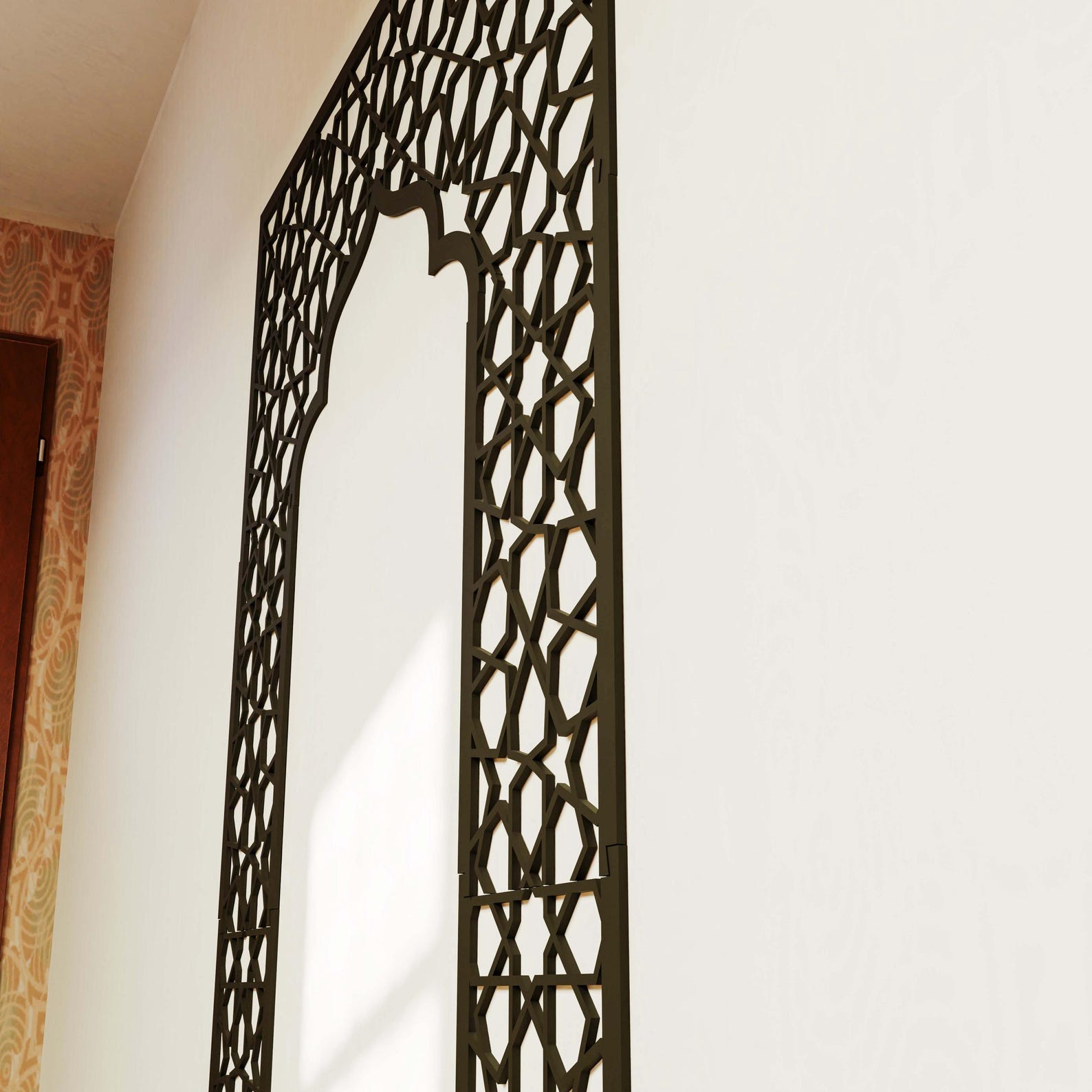 Mihrab Large Islamic Wall Art Muslim Prayer Room Moroccan Wood ...