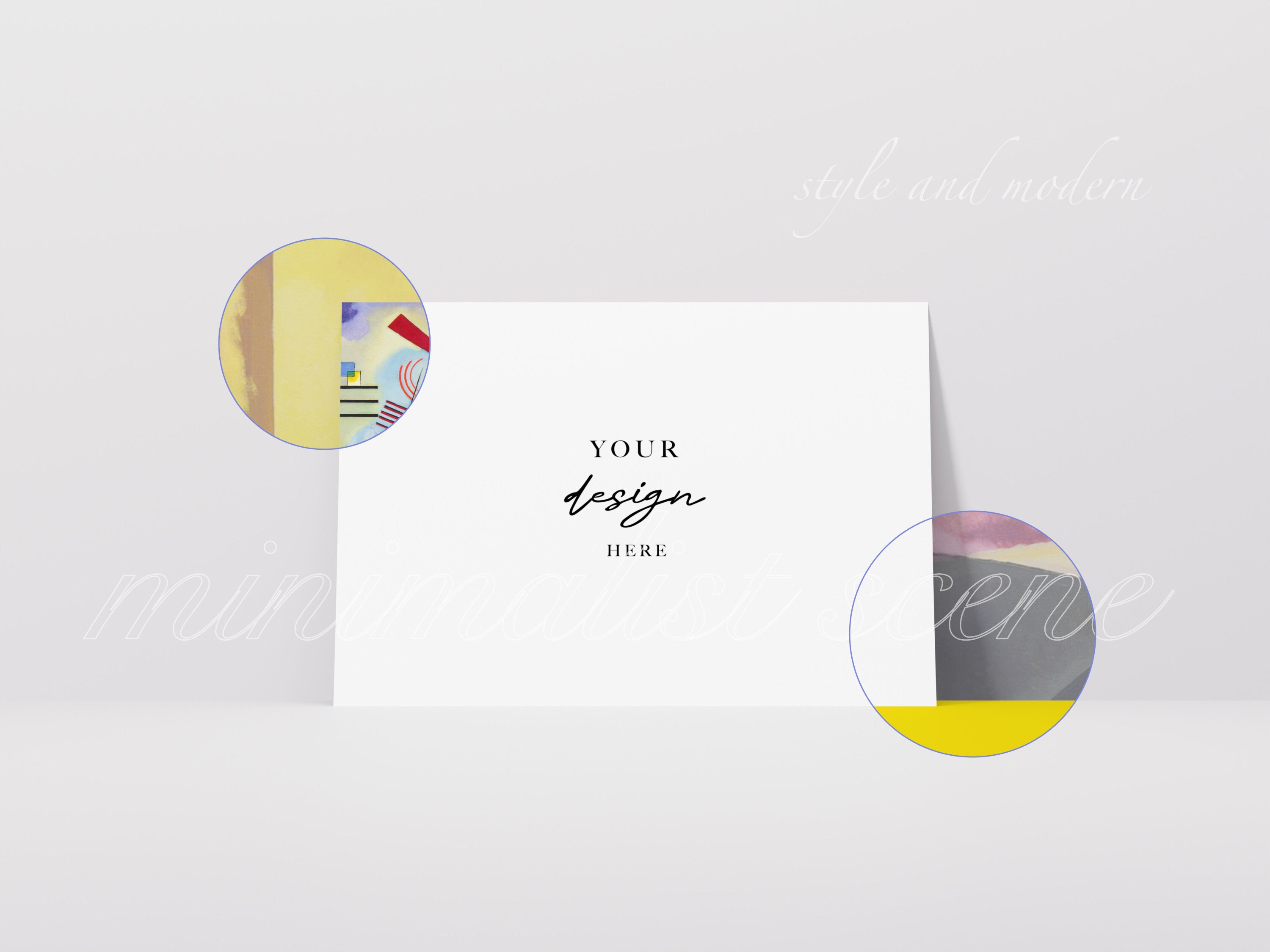 A4 A3 Poster Mockup, 7x5 Simple Poster Display Mockup, Modern ...