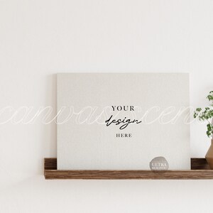 4x3 Horizontal Cotton Canvas Frame Mockup, Canvas Mockup on Picture ...