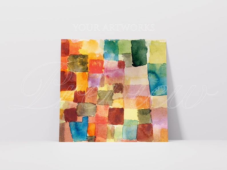 Square Poster Mockup 10x10 Simple Poster Display Mockup - Etsy