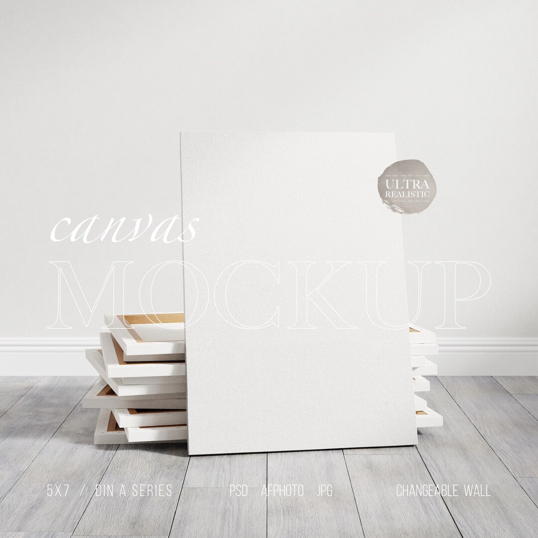 Vertical Canvas Mockup, Painting Mockup, Minimal Interior Mockup ...