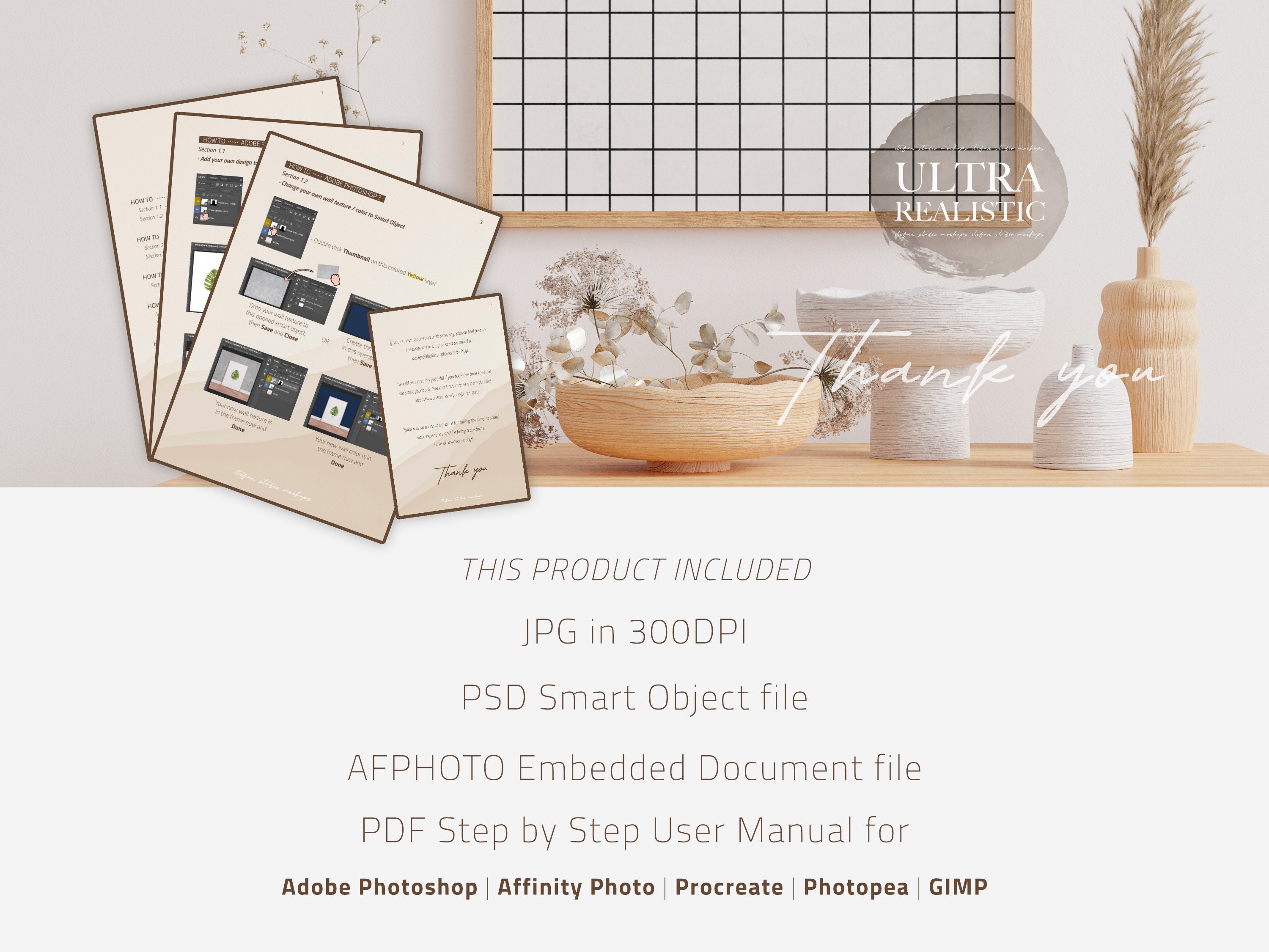 4x5 Magnetic Poster Hanger Frame Mockup, Poster Holder for Picture ...