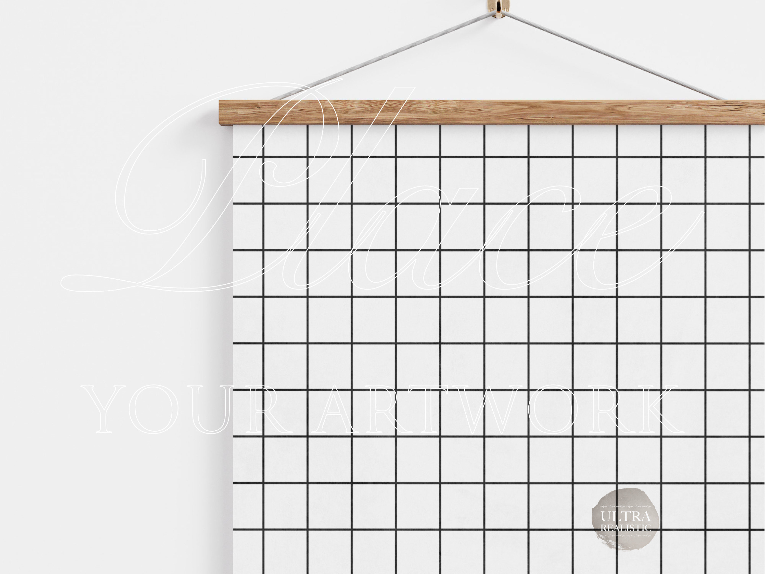 4x5 Magnetic Poster Hanger Frame Mockup, Poster Holder for Picture ...