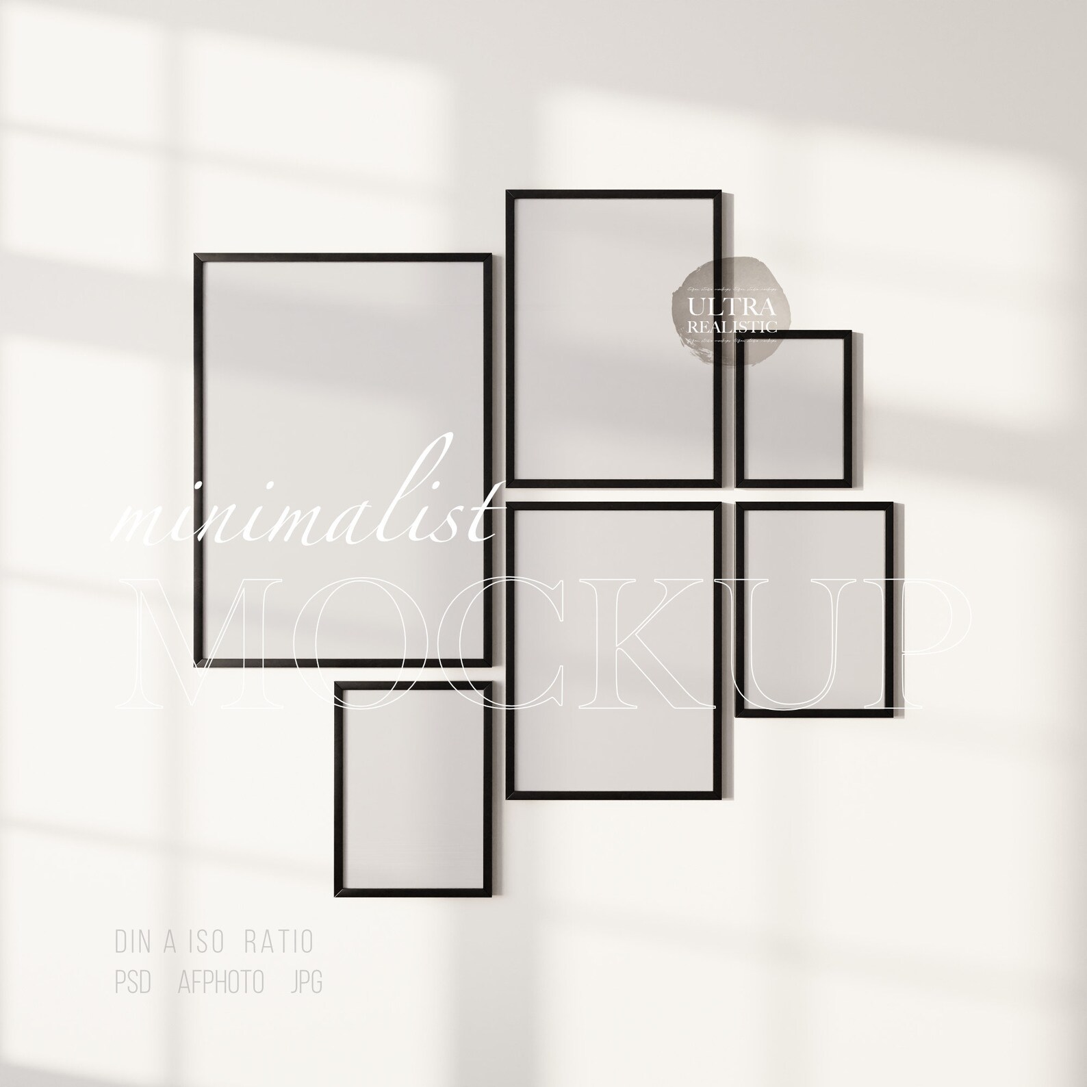 Frame Mockup Bundle 5x7 Ratio Set of Frame Mockups, 6 Frames, Frame ...