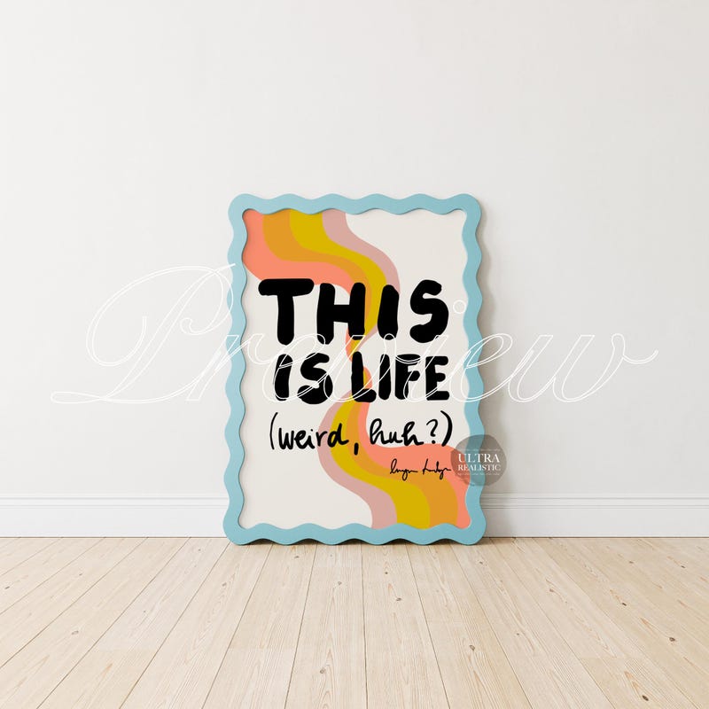 Wood Frame Curvy - Etsy